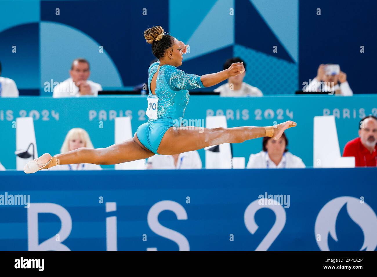 Rebeca Andrade of Brazil competes during Women's Floor Exercise Final ...