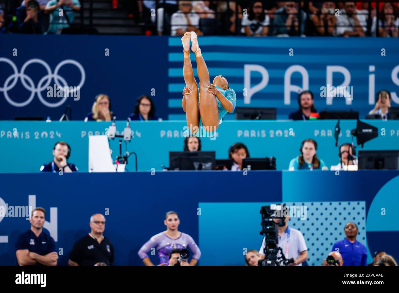 Rebeca Andrade of Brazil competes during Women's Floor Exercise Final ...