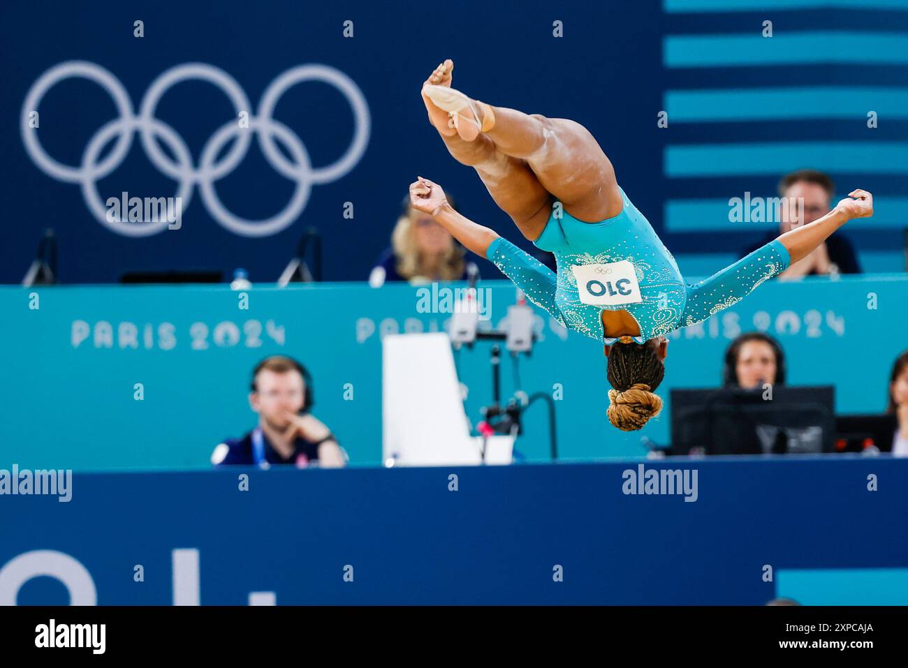 Rebeca Andrade of Brazil competes during Women's Floor Exercise Final ...