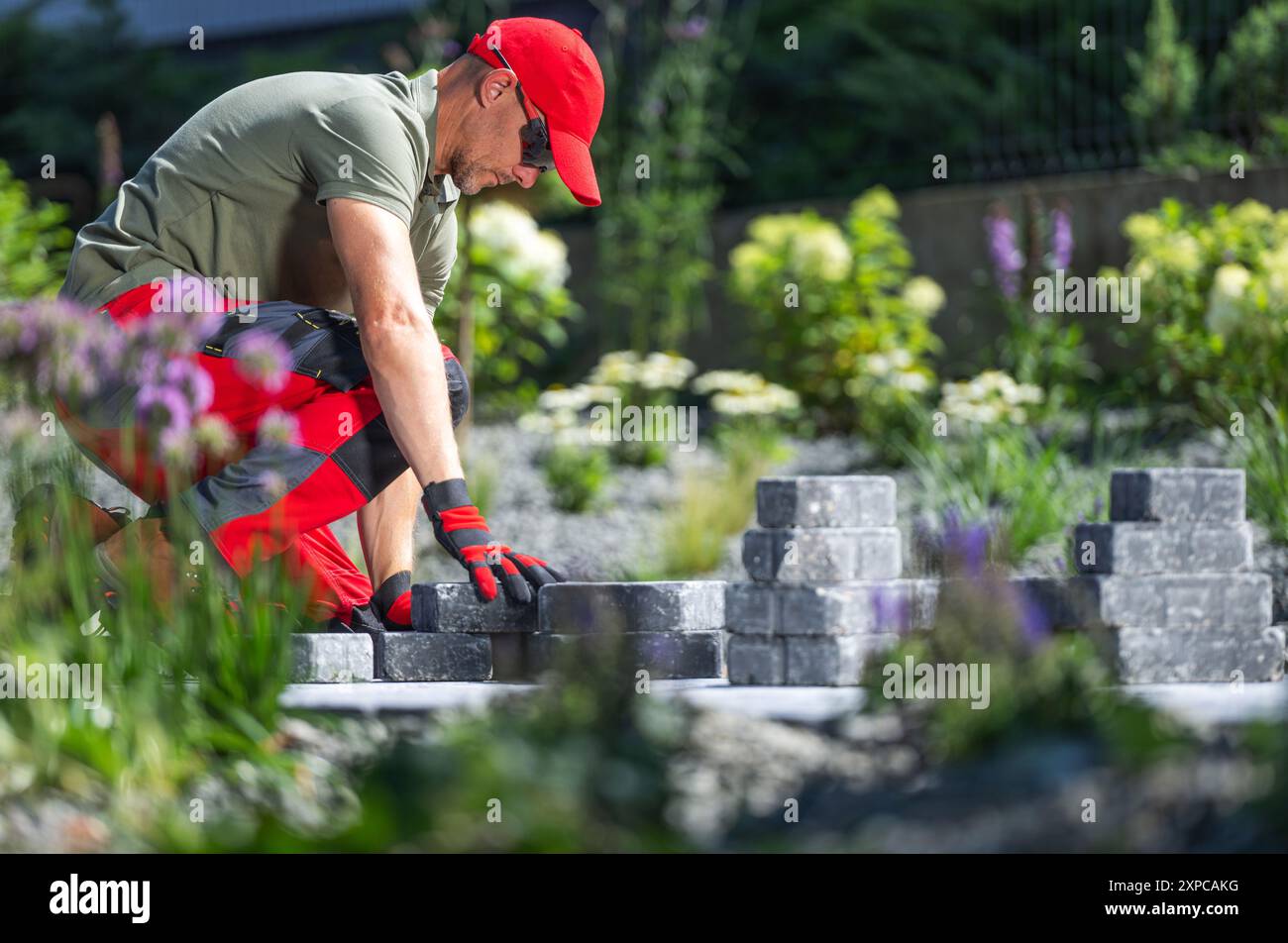 Arrangement spring flowers gardening tools hi-res stock photography and ...
