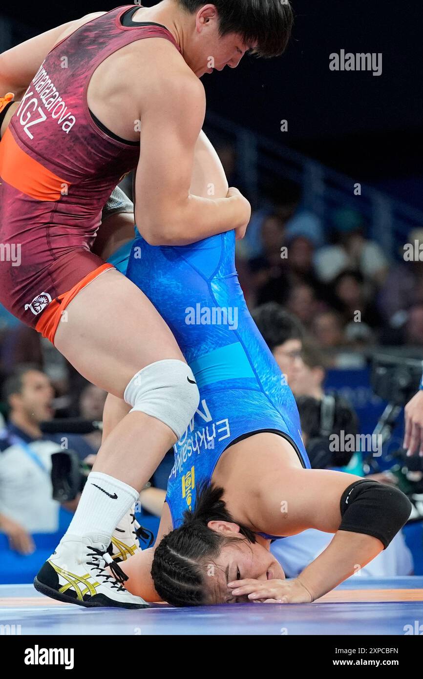 Kyrgyzstan's Meerim Zhumanazarova and Mongolia's Delgermaa Enkhsaikhan ...