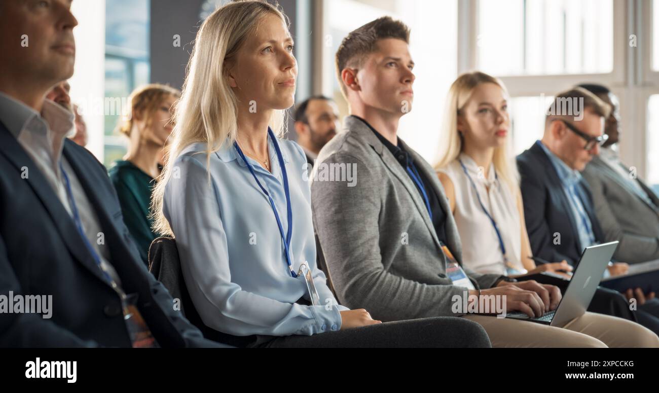 Group people attending presentation speaker hi-res stock photography ...