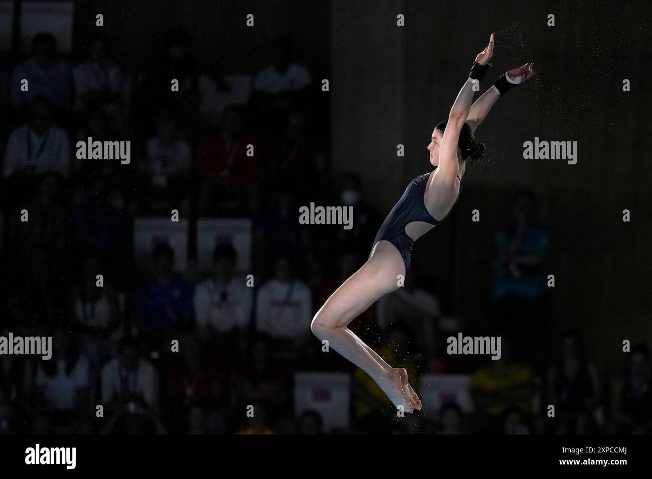 Britain's Andrea Spendolini Sirieix competes in the women's 10m ...