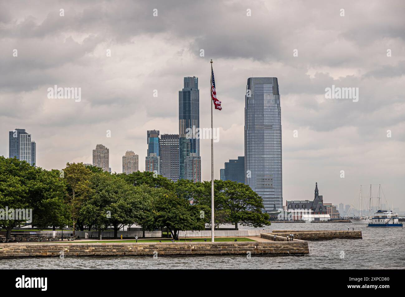 American flag on ellis island hi-res stock photography and images - Alamy