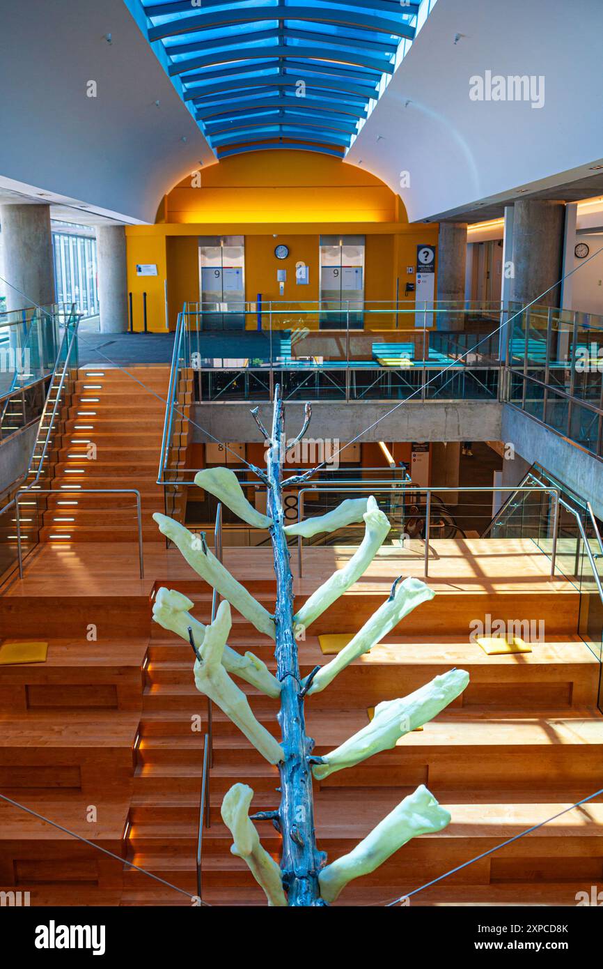 Top floor interior of the Vancouver Public Library in Canada Stock ...