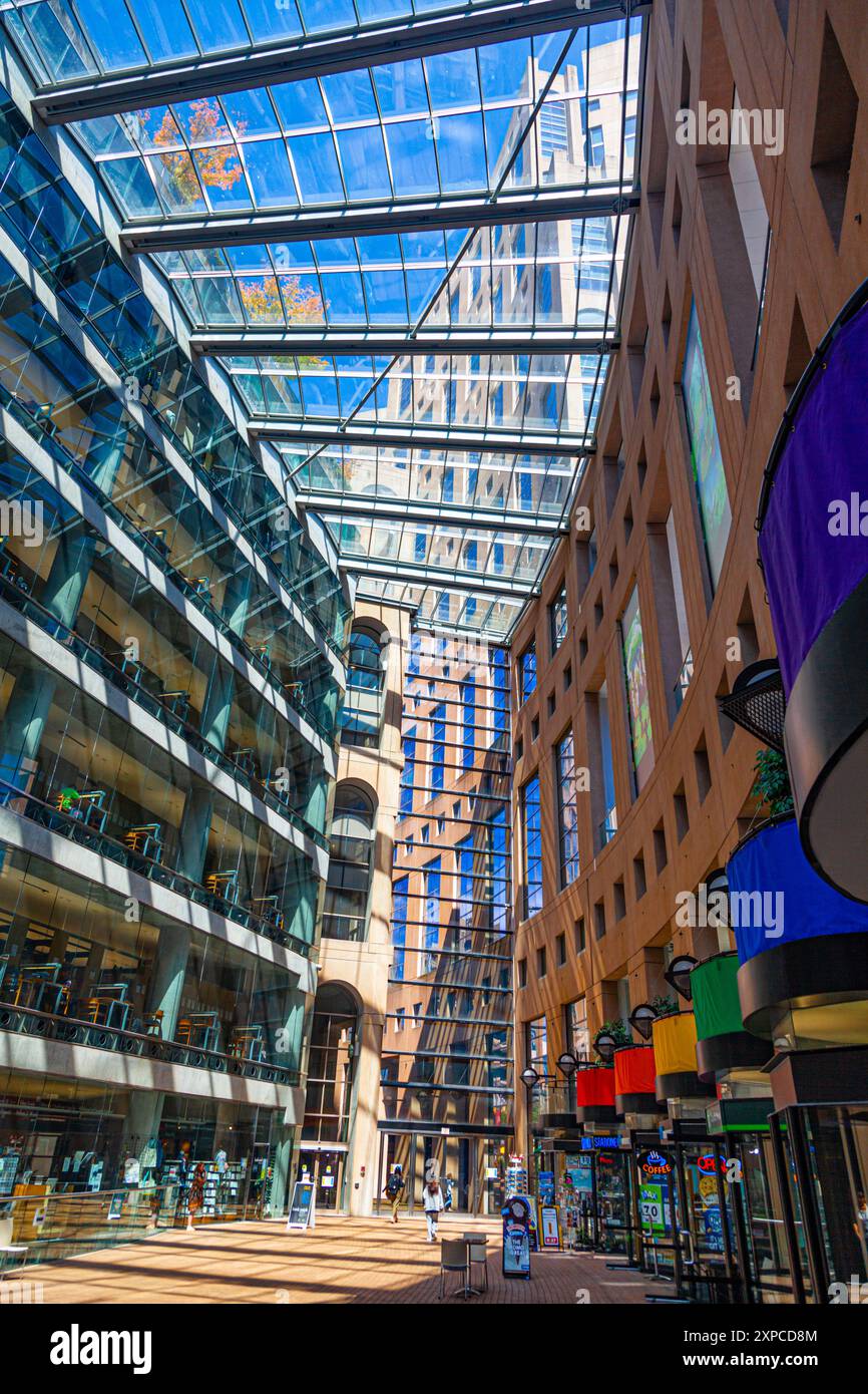 Interior view of the Vancouver Public Library in Canada Stock Photo - Alamy