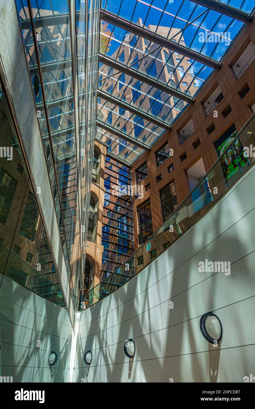 Interior view of the Vancouver Public Library in Canada Stock Photo - Alamy
