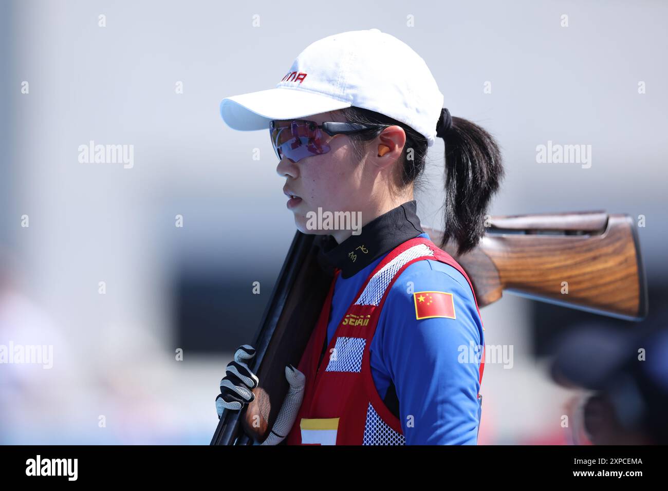 Chateauroux, France. 5th Aug, 2024. Jiang Yiting of team China reacts ...