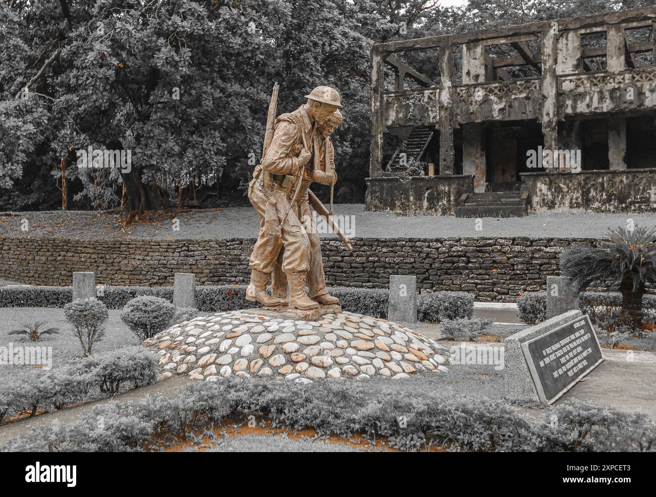 Manila Bay, Philippines. Aug 04,2024: Battle of the Pacific ruins on ...