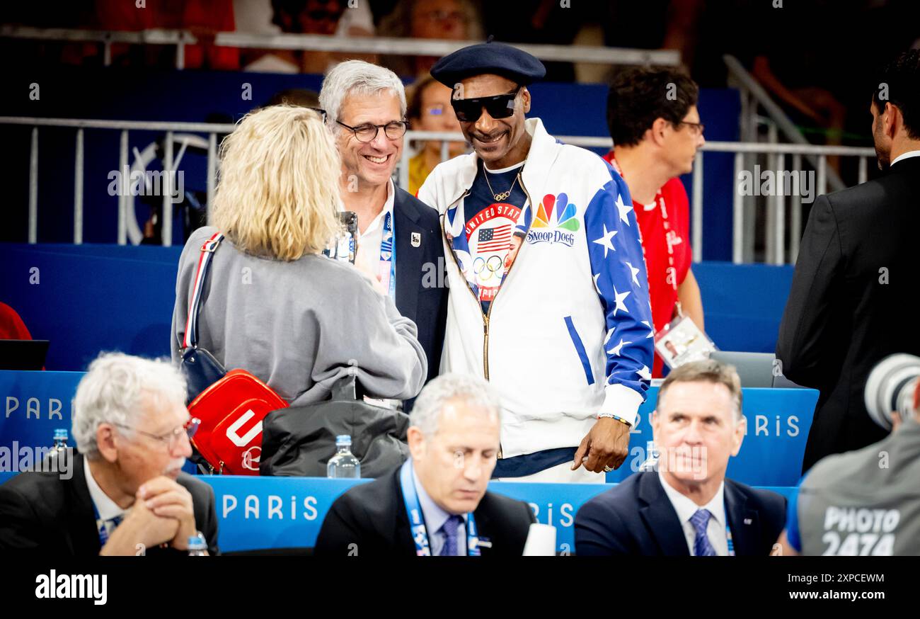 PARIS - Snoop Dogg Rapper Judo competitions in the Paris 2024 Olympic ...