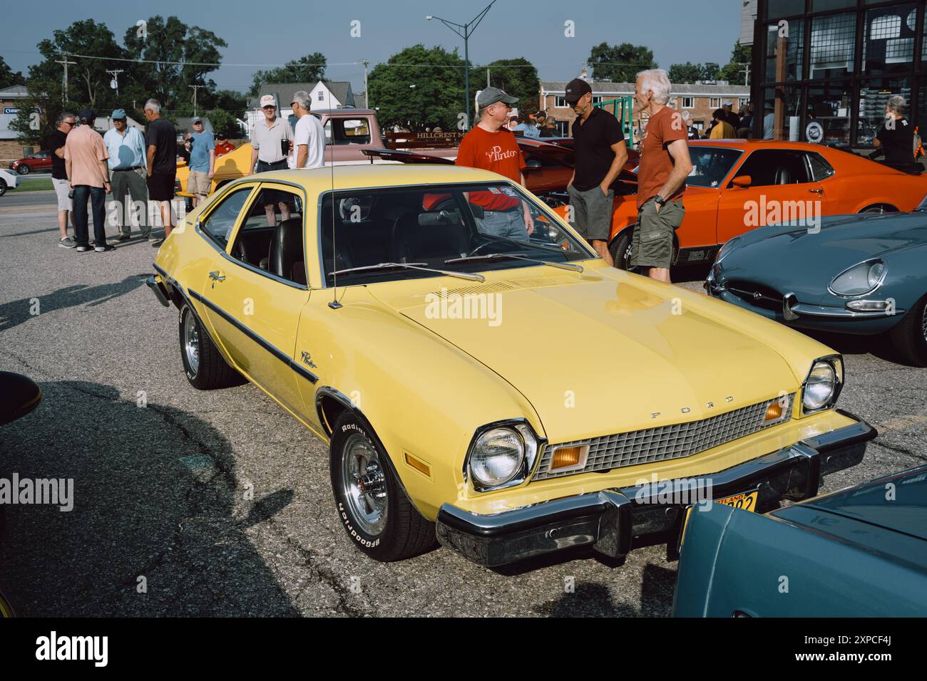 A Ford Pinto at a cars and coffee style event in Birmingham Michigan ...