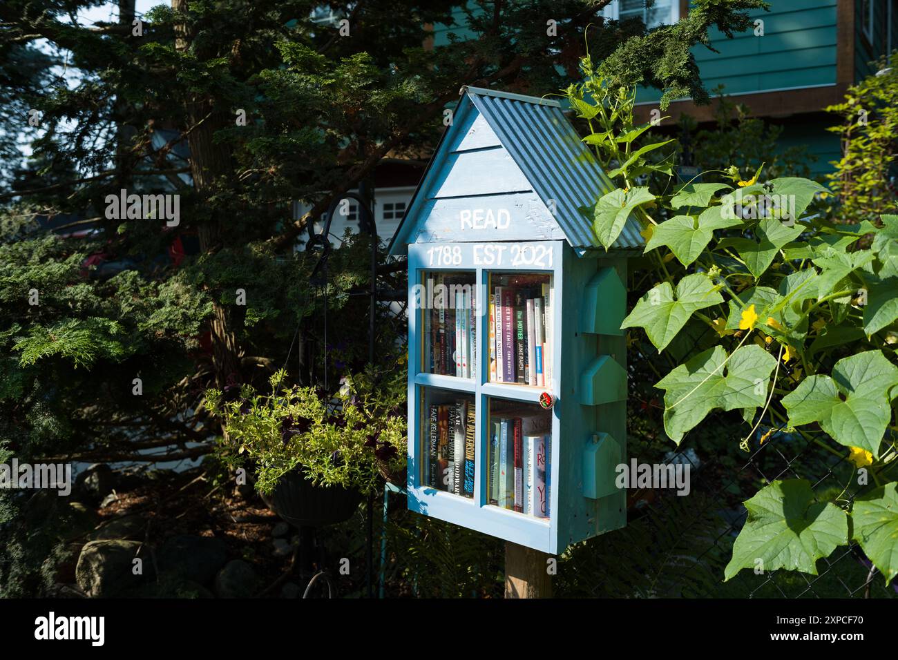 Free little library book share box in Birmingham Michigan USA Stock ...
