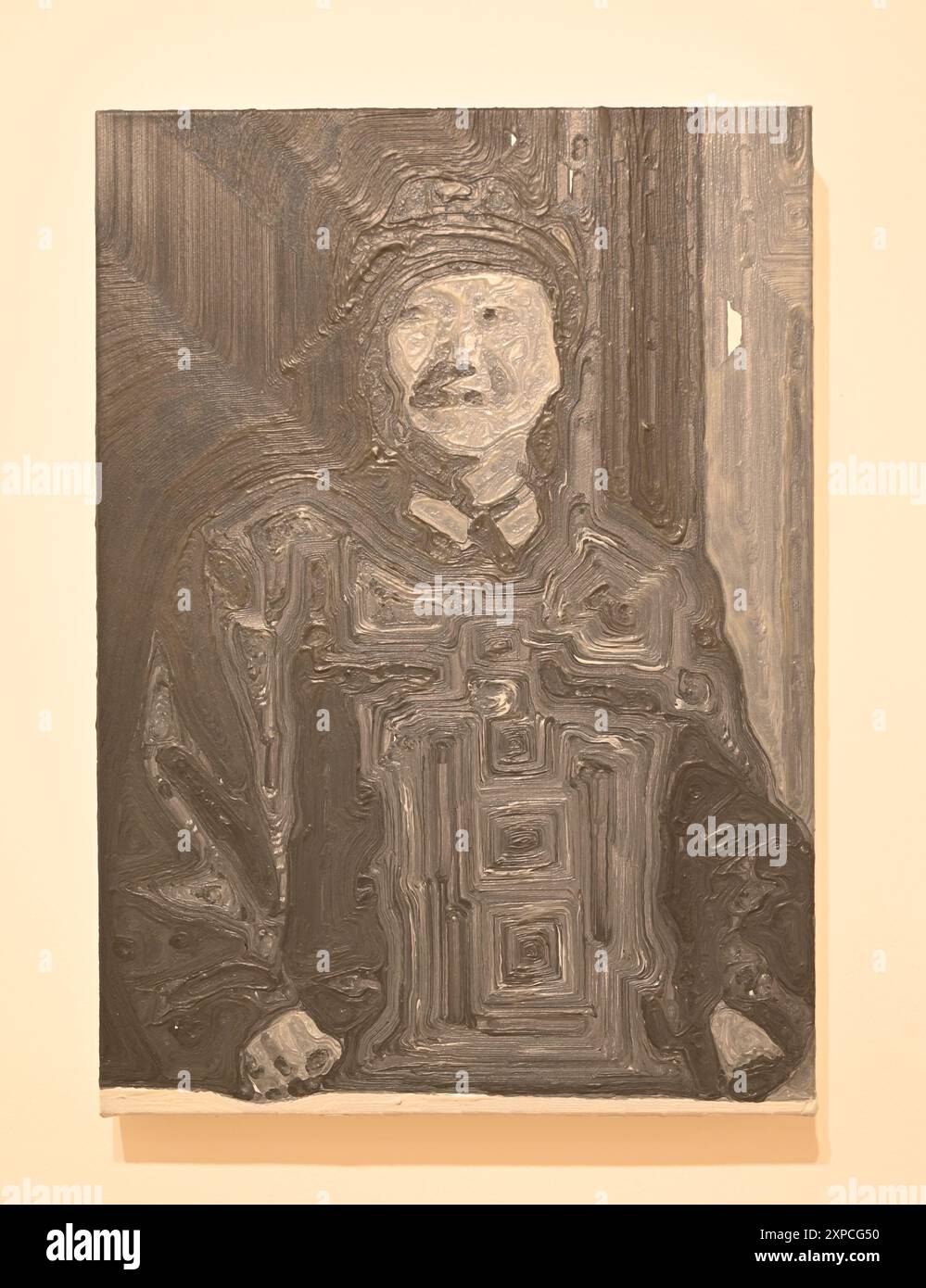 Damien Hirst's latest series , The Civilisation Paintings ,is on show ...