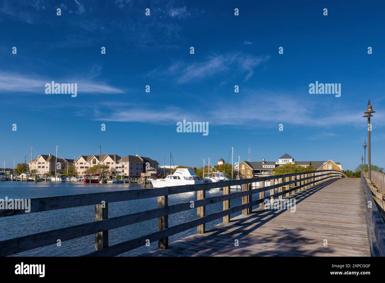 Manteo harbor views on Roanoke Island in Outer Banks, North Carolina, USA Stock Photo - Alamy