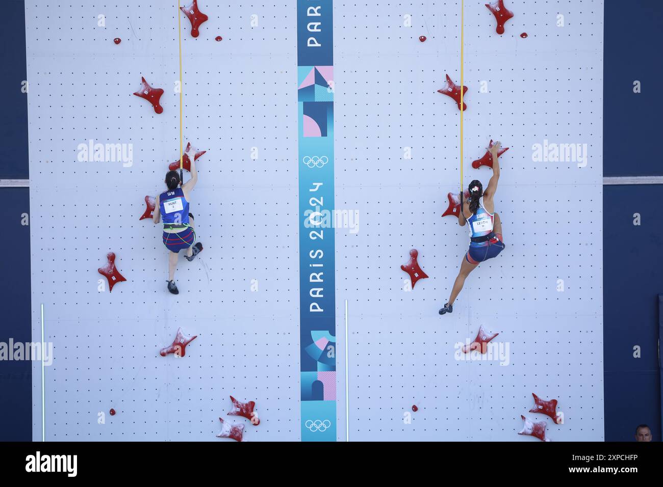 HUNT Emma of USA, LEBON Manon of France Sport Climbing Women's Speed ...