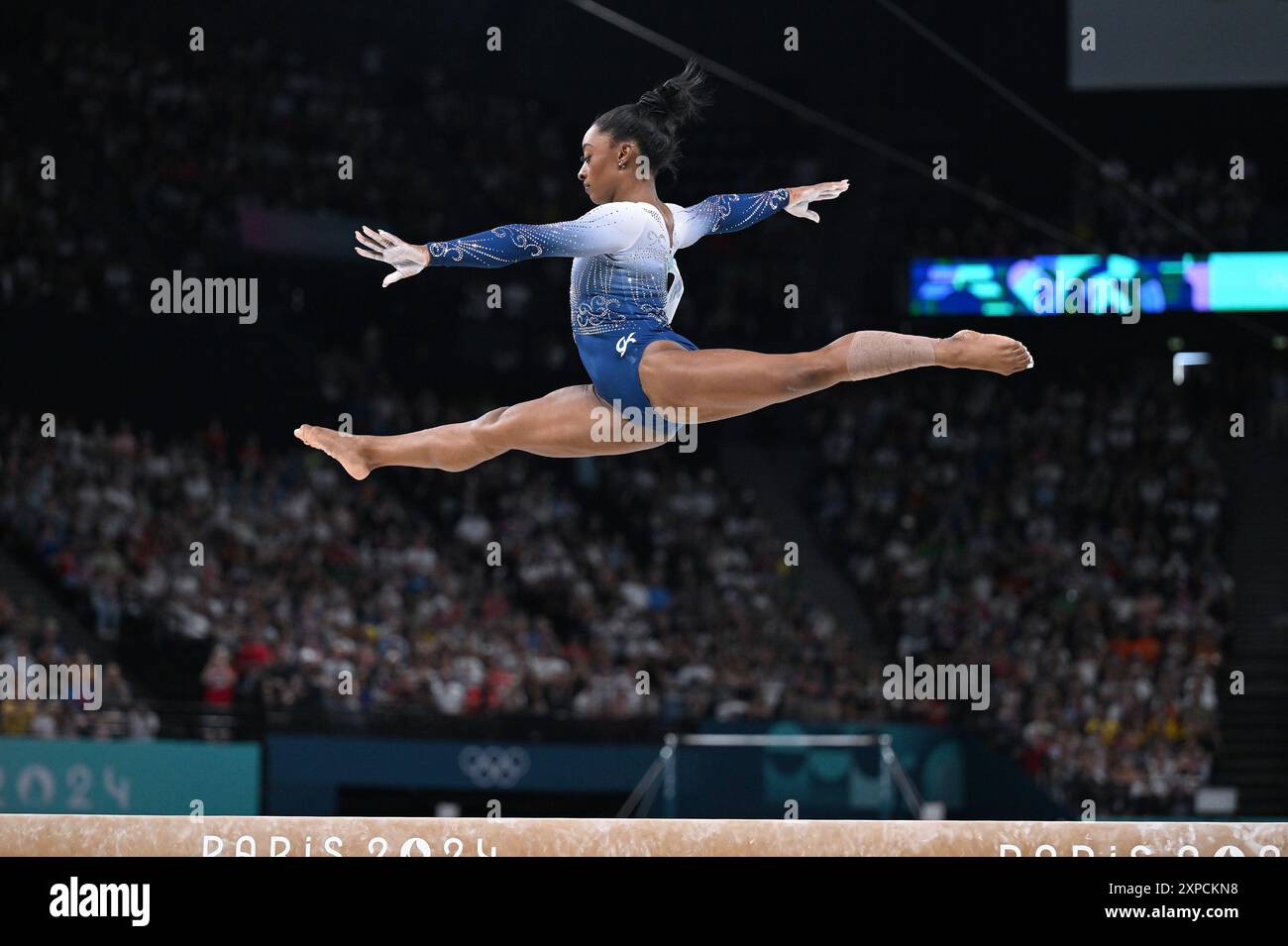 Paris, Fra. 05th Aug, 2024. Team USA gymnast Simone Biles competes ...