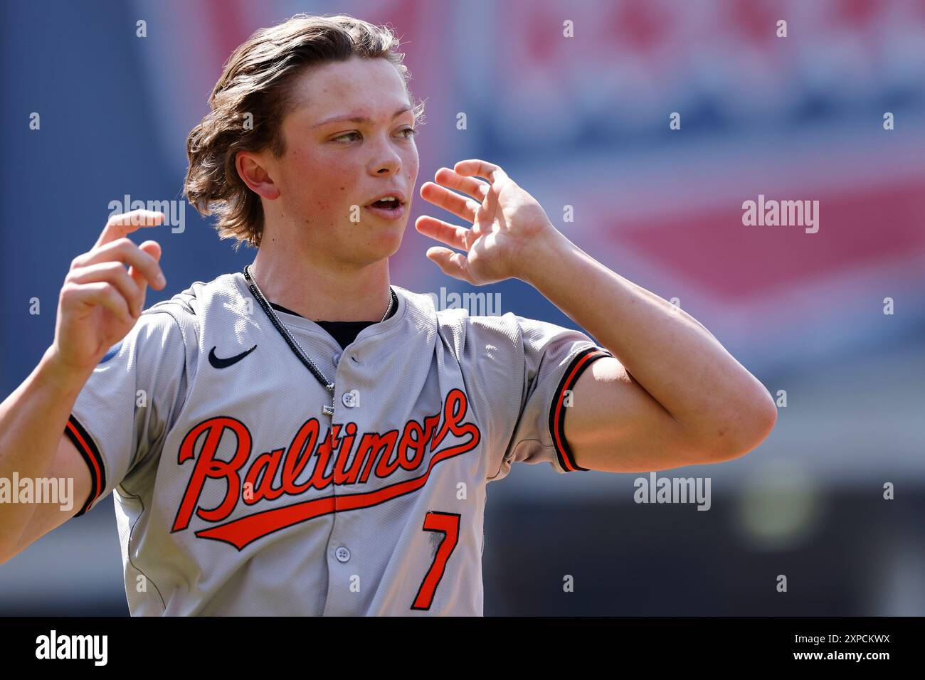 CLEVELAND, OH - AUGUST 04: Baltimore Orioles second baseman Jackson ...
