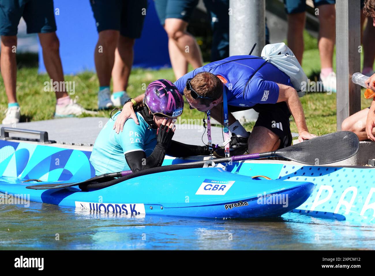 Great Britain's Kimberley Woods reacts after winning bronze in the ...