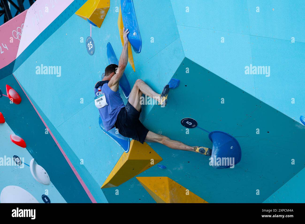 ONDRA Adam of Czechia Sport Climbing Men's Boulder & Lead, Semifinal ...