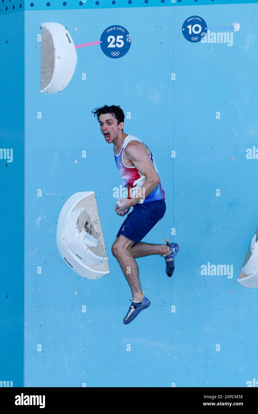 AVEZOU Sam of France Sport Climbing Men's Boulder & Lead, Semifinal ...