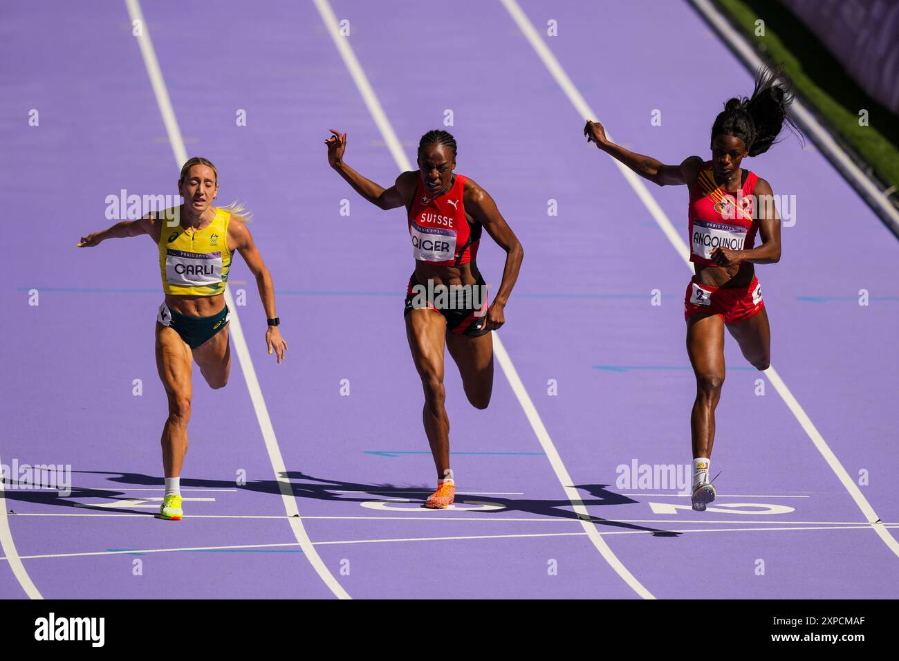 Yasmin Giger of Switzerland, Sarah Carli of Australia and Linda ...
