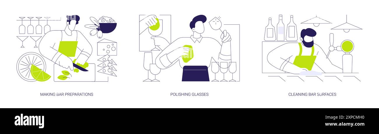 Bartending abstract concept vector illustrations Stock Vector Image & Art - Alamy