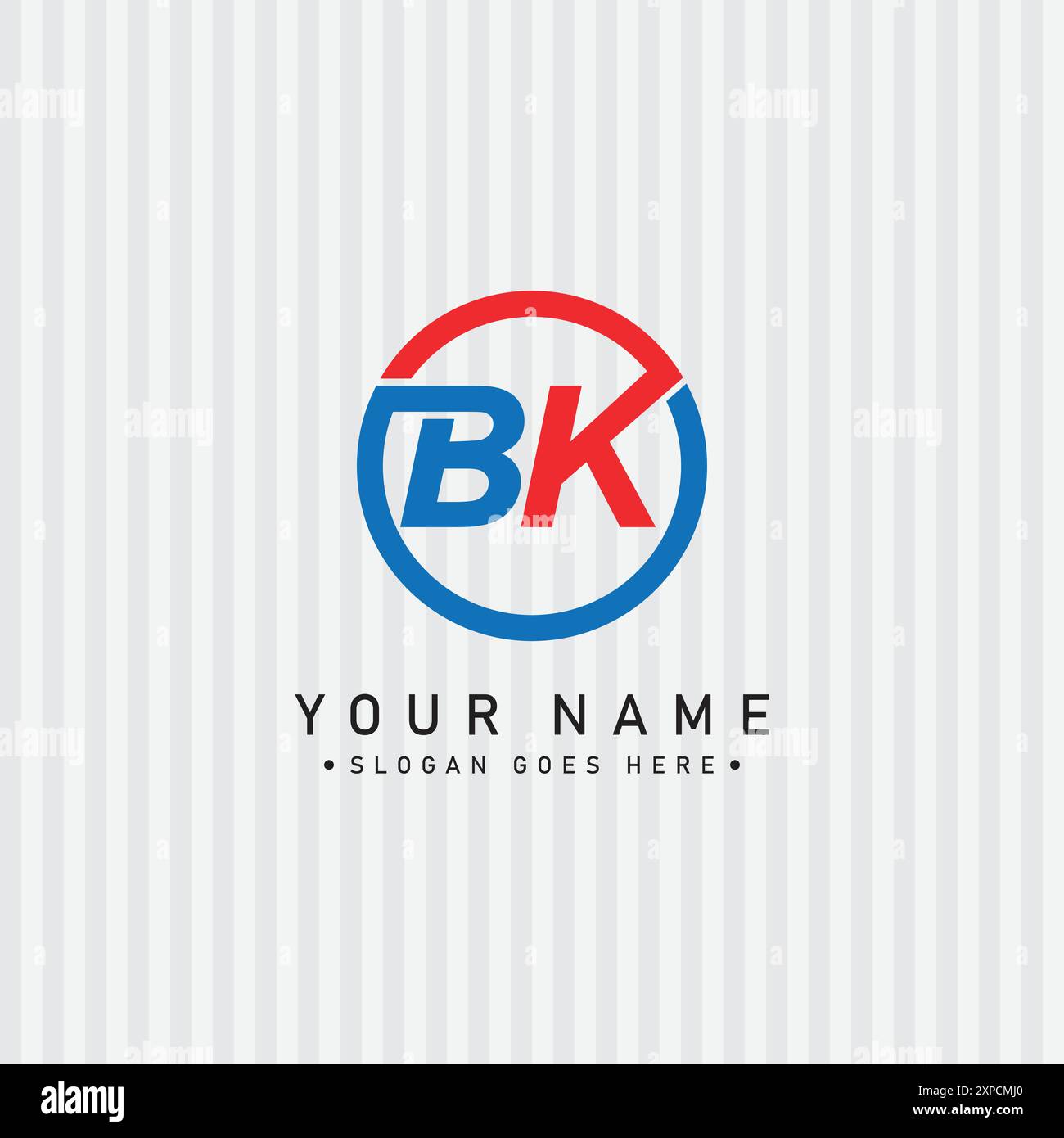 Vector Template for Initial Letter BK Logo - Elegant Monogram Logo for ...