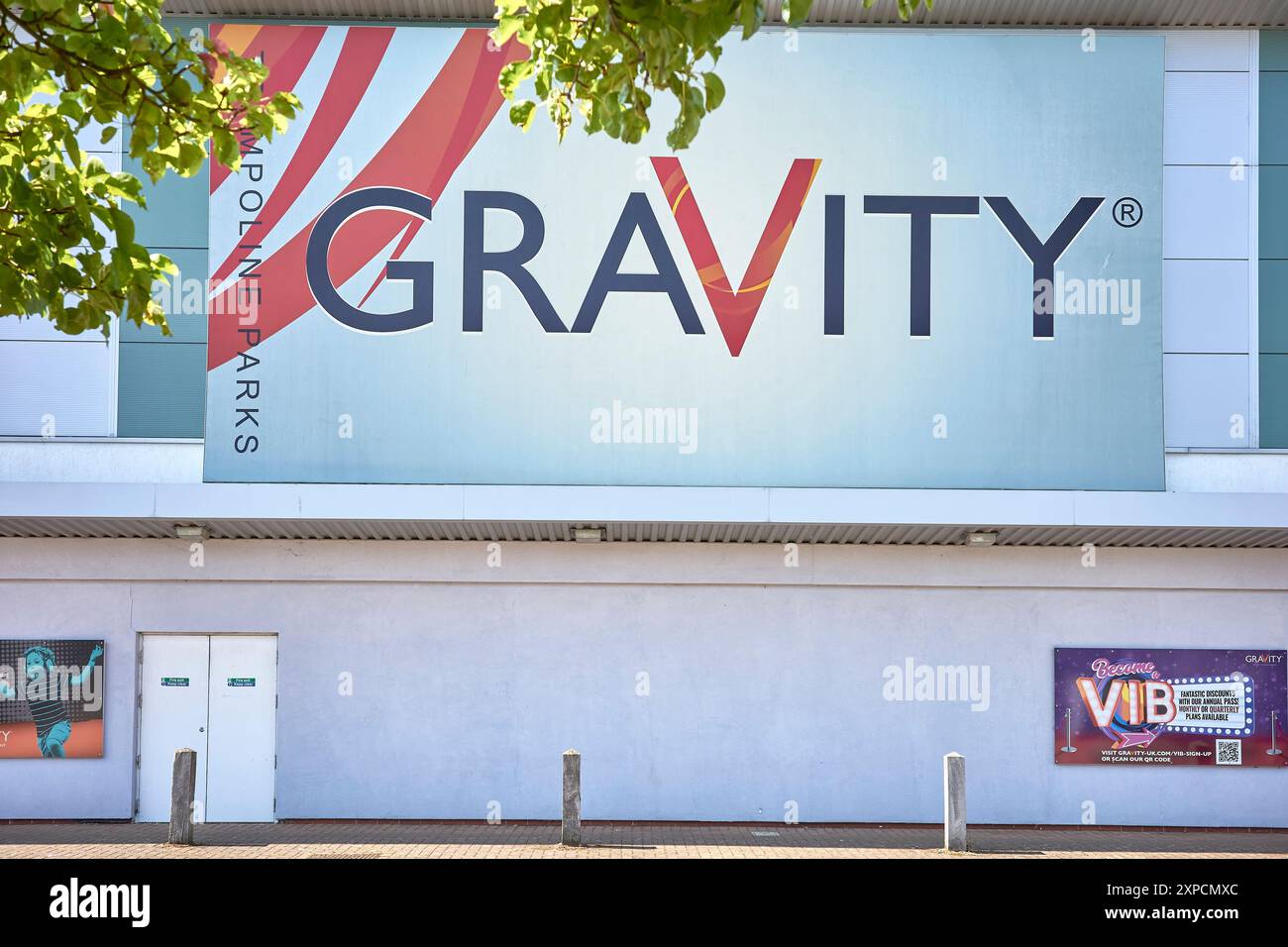 Gravity trampoline adventure park, Corby, England Stock Photo - Alamy