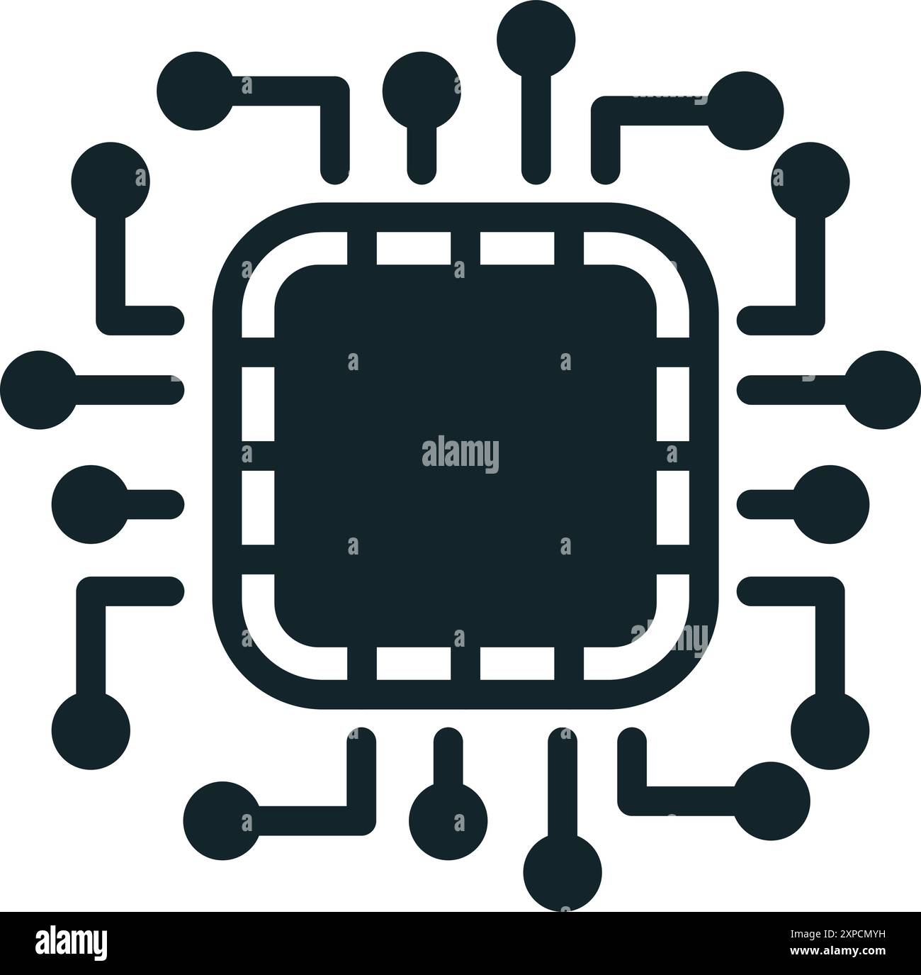 Artificial intelligence chip processing data with electronic circuitry ...