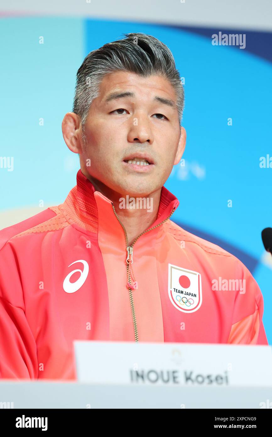 Kosei Inoue (JPN), AUGUST 5, 2024 : Press Conference of the Japanese ...