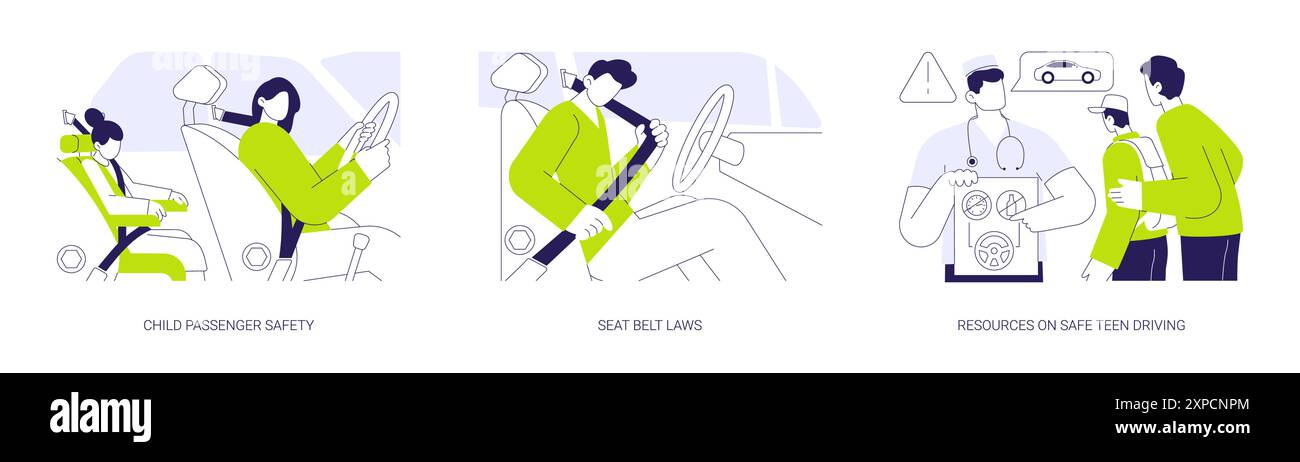 Accident prevention abstract concept vector illustrations Stock Vector ...