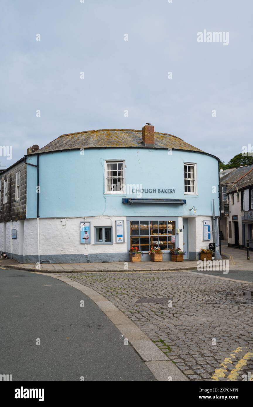 Exterior of The Chough Bakery shop on the harbour front Padstow ...