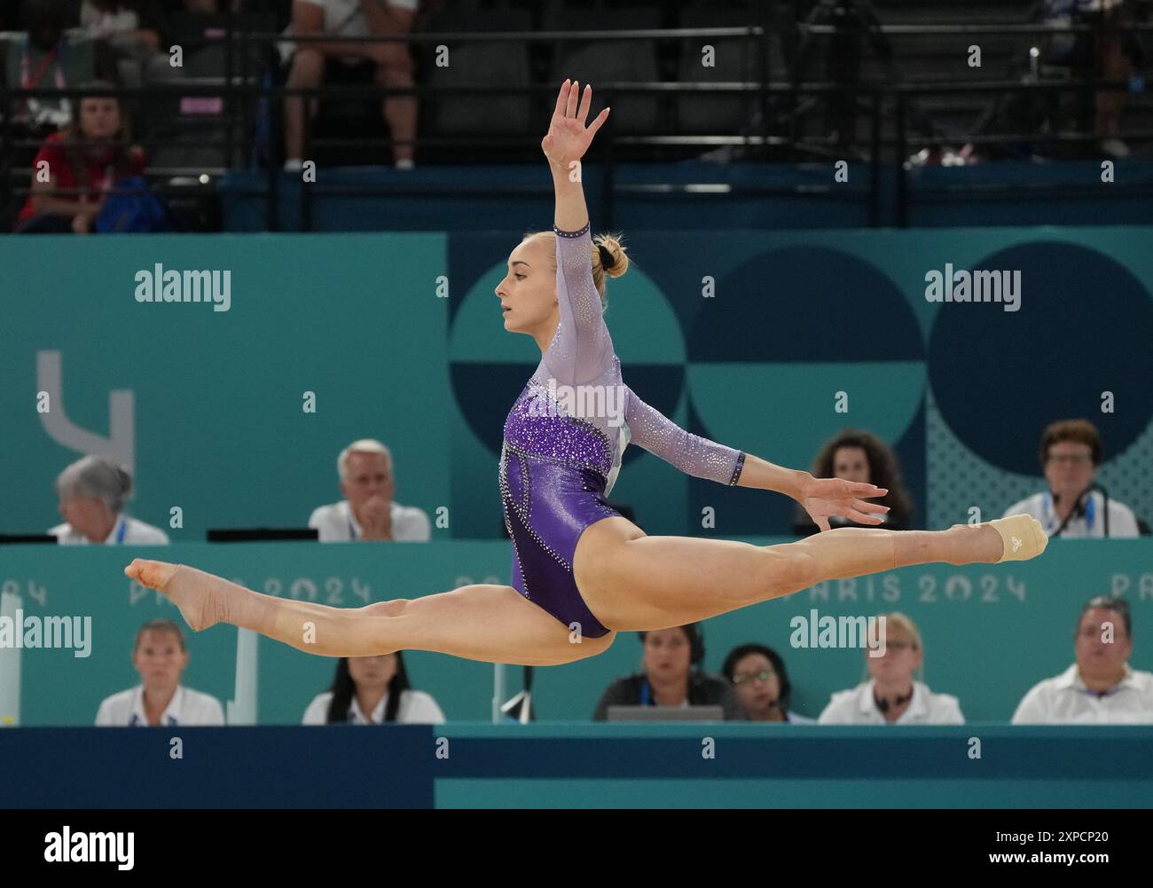 Paris, France. 05th Aug, 2024. Alice D'Amato of Italy performs in the ...