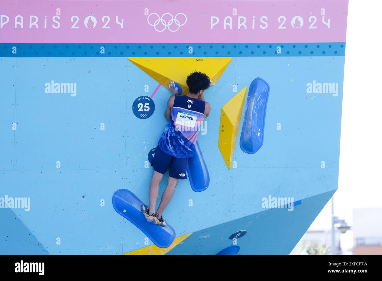 ANRAKU Sorato of Japan Sport Climbing Men's Boulder & Lead, Semifinal ...