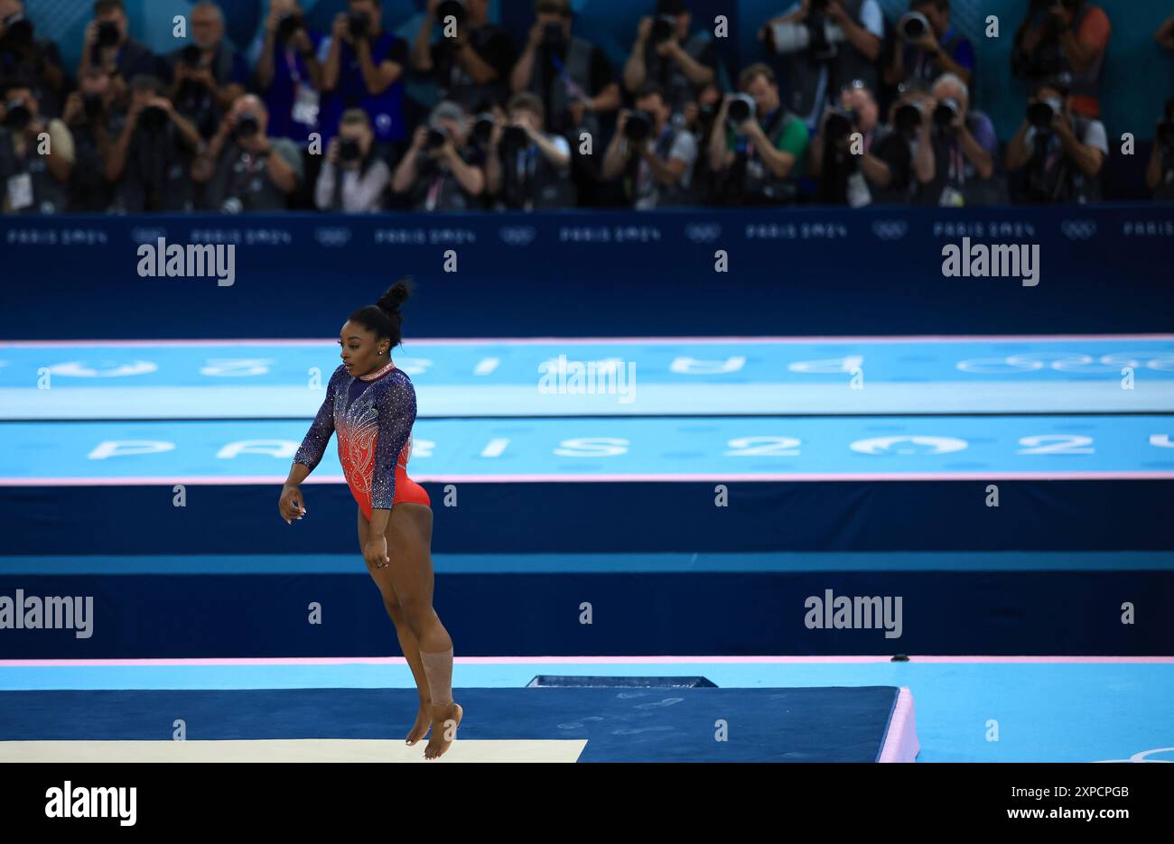 BILES Simone of the United States performs during the women's artistic ...