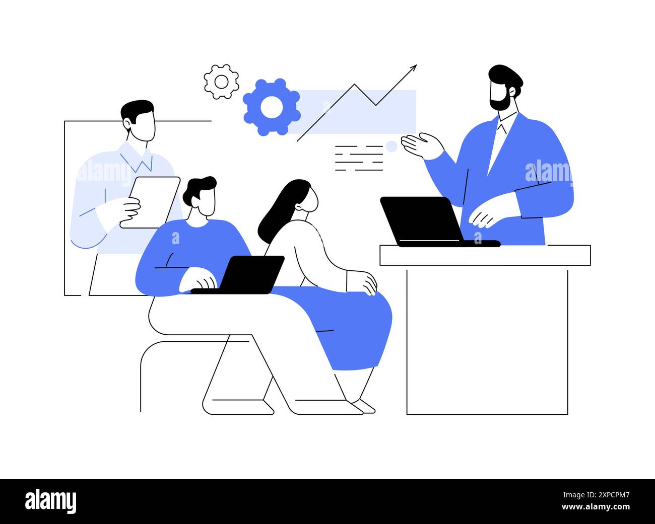 Leadership isolated cartoon vector illustrations Stock Vector Image ...