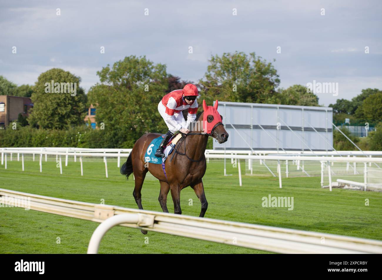 Jockey Robert Havlin on King Casper at York Stock Photo - Alamy