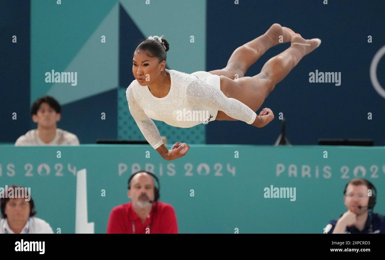Jordan chiles olympic medal hi-res stock photography and images - Alamy