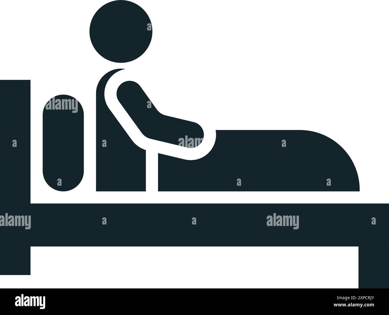 Sick person lying in Cut Out Stock Images & Pictures - Alamy