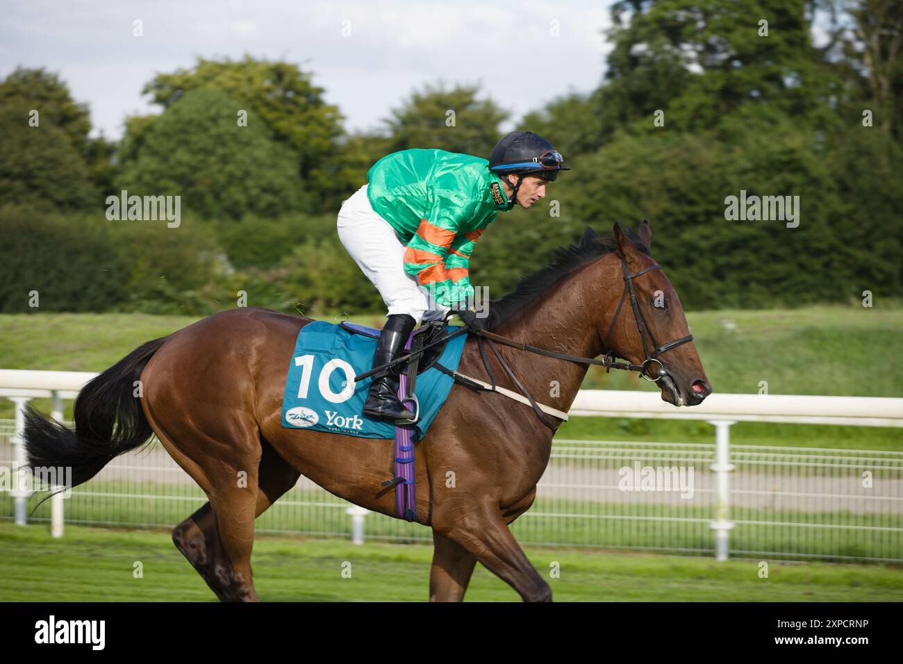 Jockey David Allen on Flamborough head at York Stock Photo - Alamy