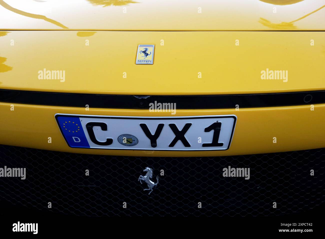 Close-up view of a Ferrari Purosangue with german lisence plate Stock ...