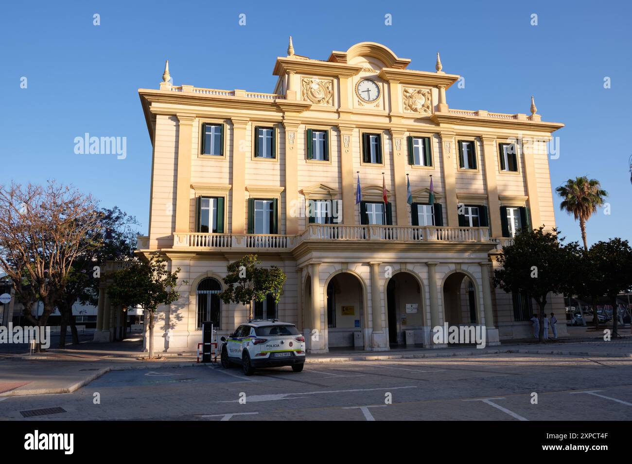 Port authority building, port of Malaga, Andalusia, Spain Stock Photo ...