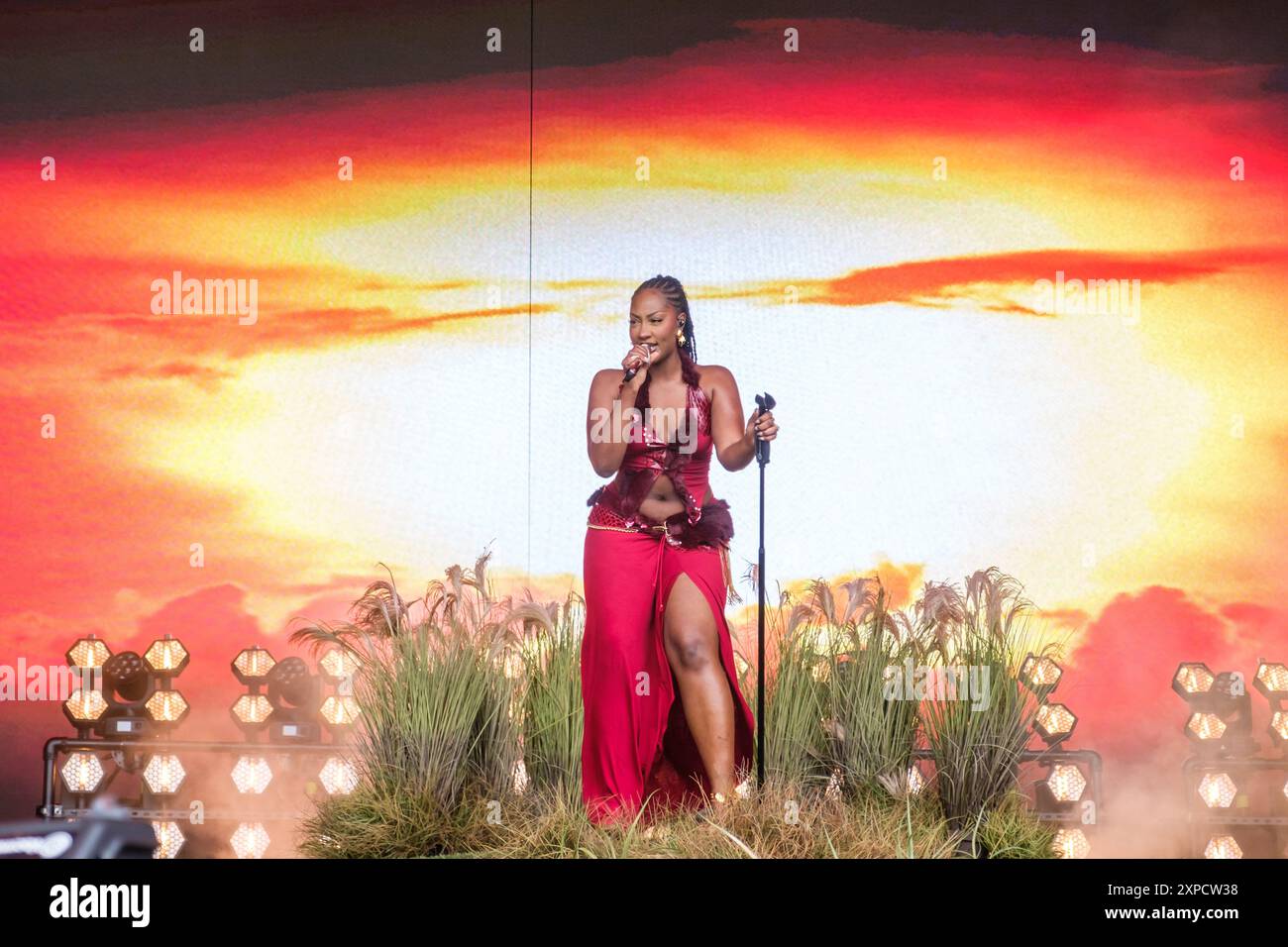 Roskilde, Denmark. 06th, July 2024. The Nigerian singer and songwriter ...