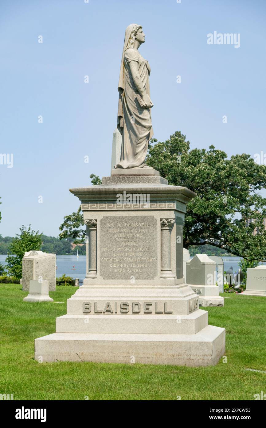 MINNEAPOLIS, MN, USA - AUGUST 3, 2024: William Blaisdell Monument at ...