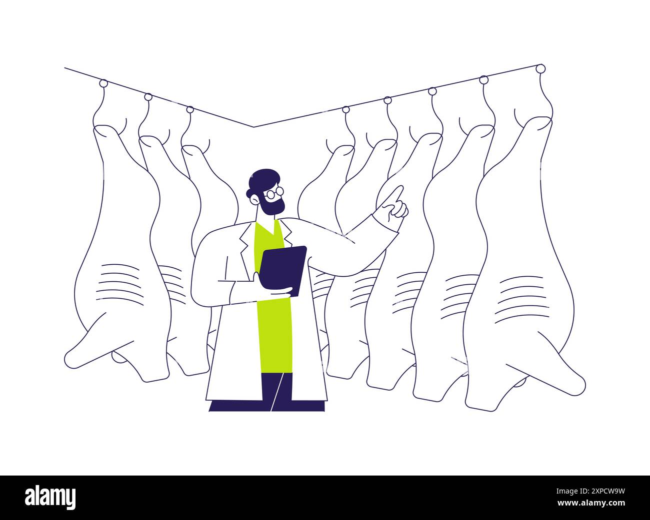 Meat cold storage abstract concept vector illustration Stock Vector Image & Art - Alamy