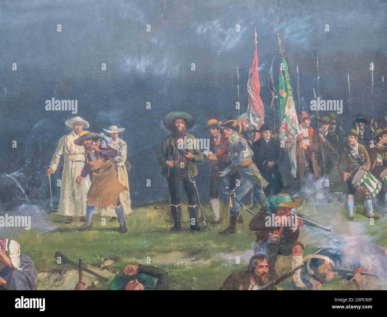 Panorama at Innsbruck Tirolean Folks Museum depicting the battle at ...