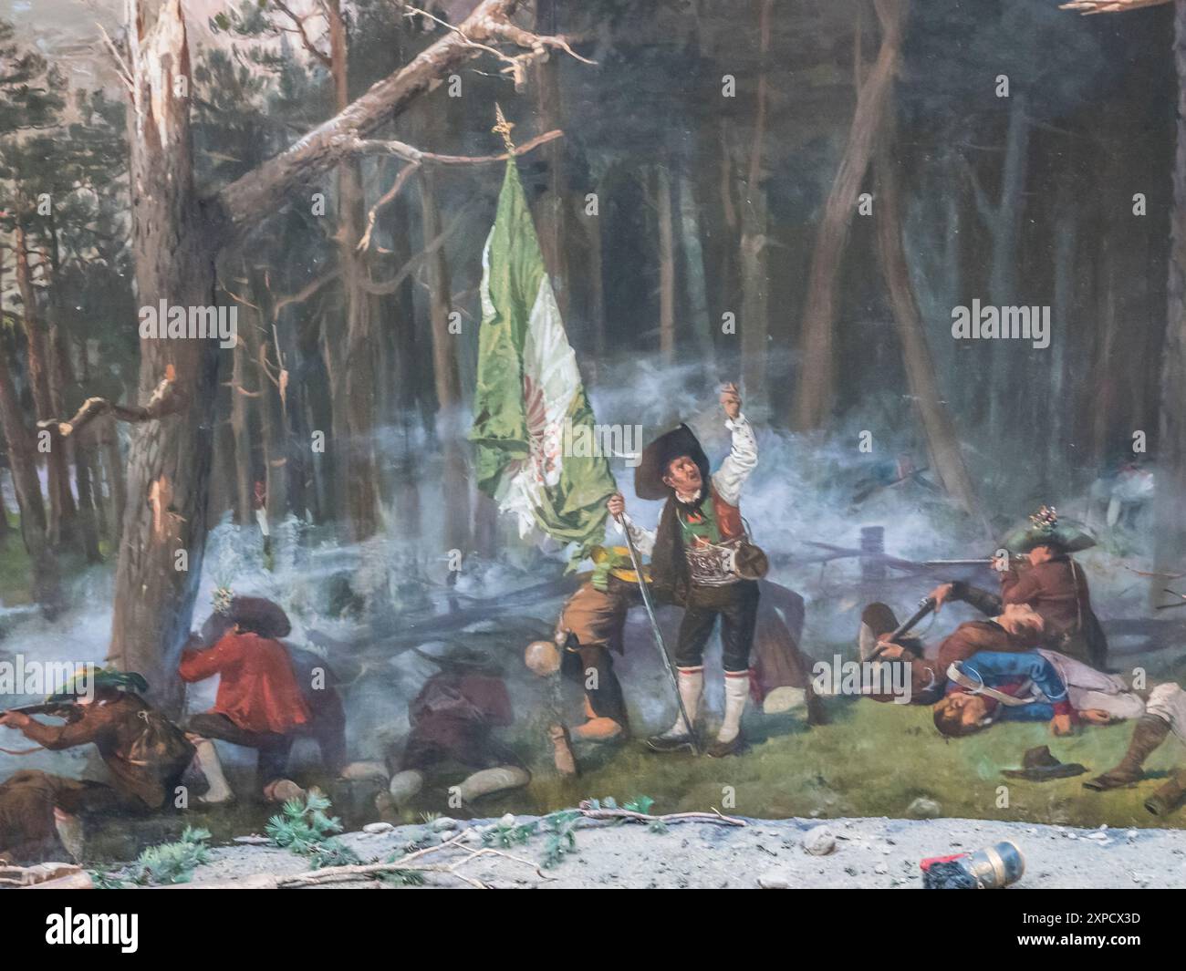 Panorama at Innsbruck Tirolean Folks Museum depicting the battle at ...