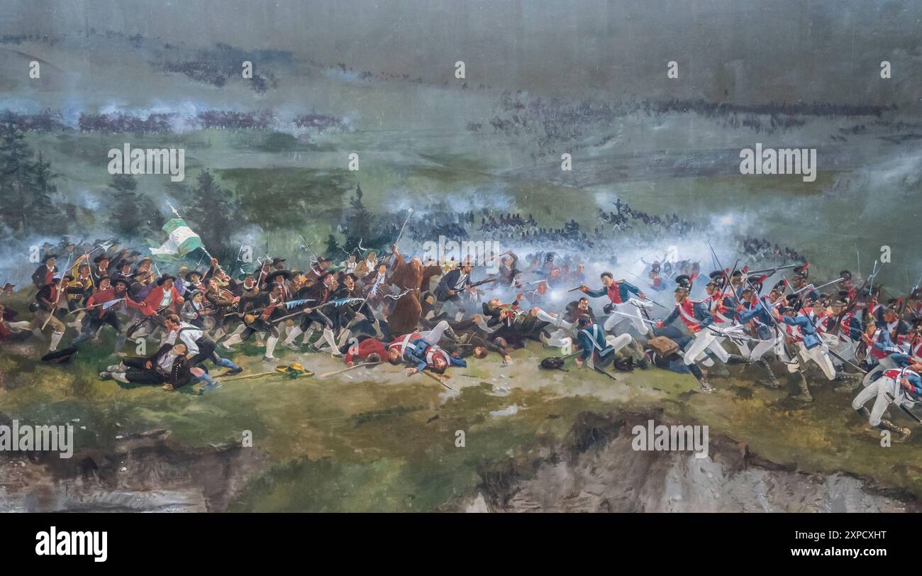 Panorama at Innsbruck Tirolean Folks Museum depicting the battle at ...