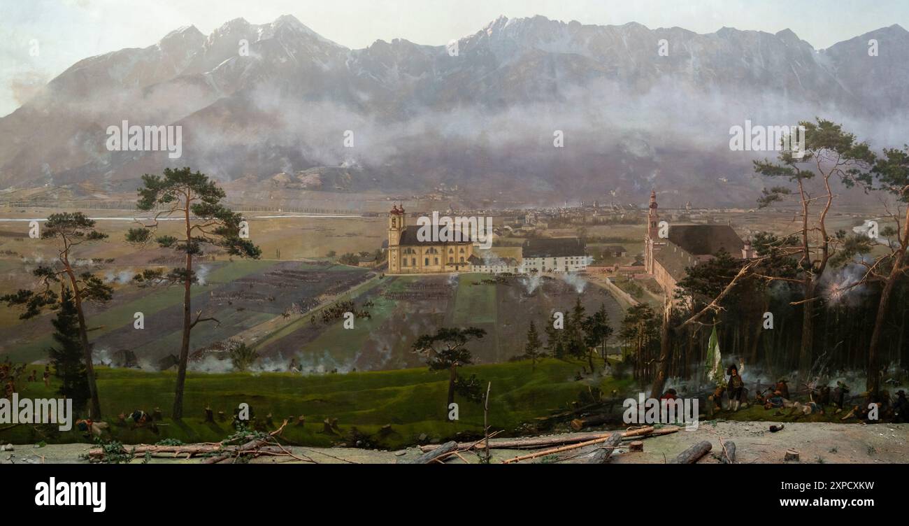 Panorama at Innsbruck Tirolean Folks Museum depicting the battle at ...