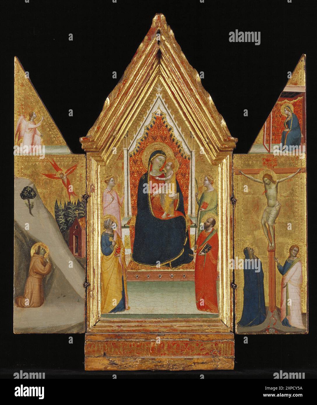 Madonna and Child Enthroned with Saints painting by Bernardo Daddi ...
